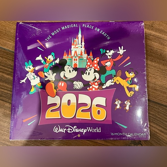 Disney | Office | Disney Parks Disney World 225 2026 6 Month Calendar ...